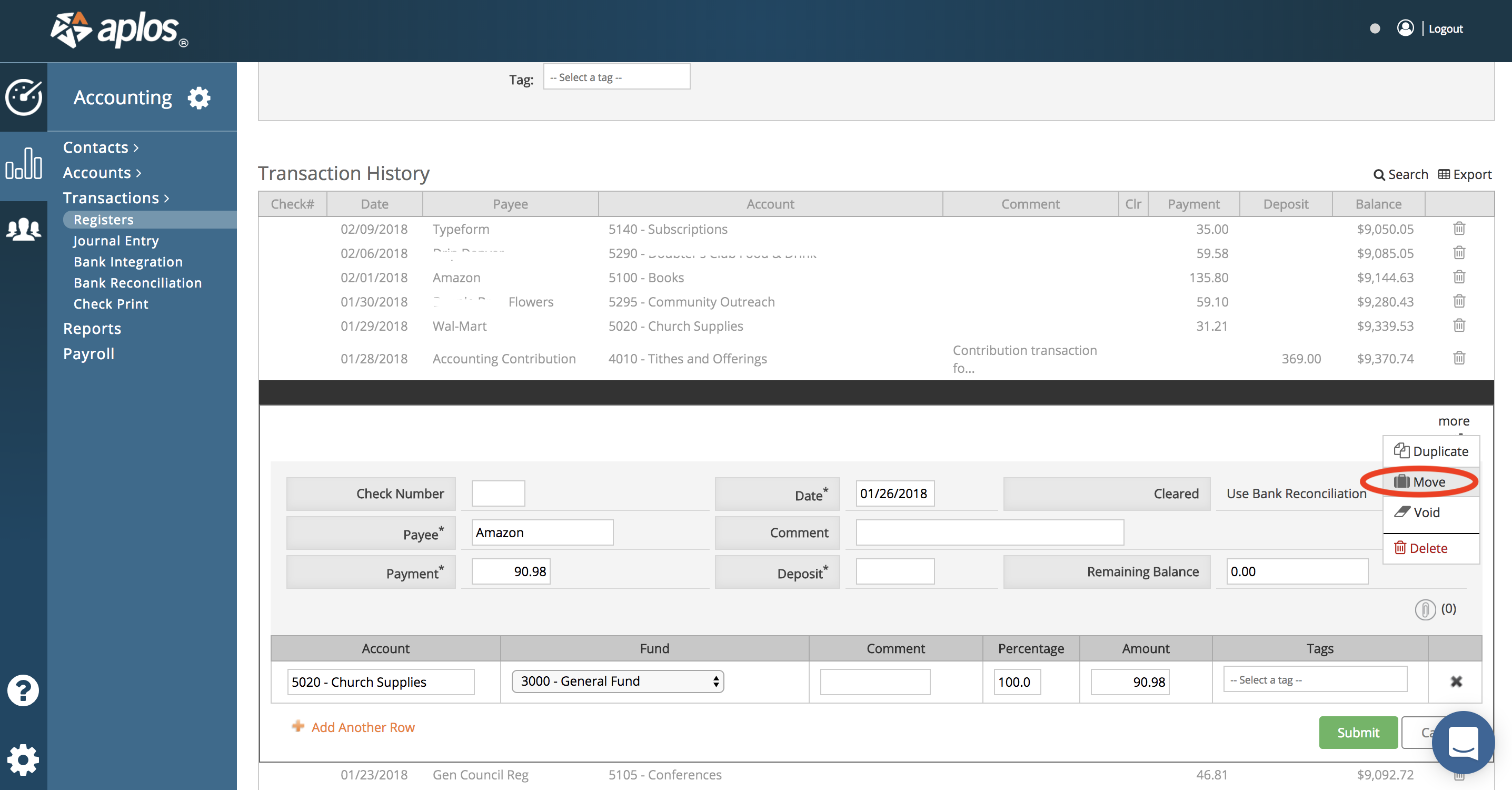 Aplos Software for Church and Nonprofits